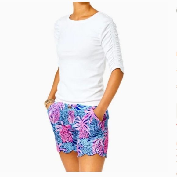 Lilly Pulitzer | Shorts | Lilly Pulitzer Borealis Blue Tropic Down Low ...
